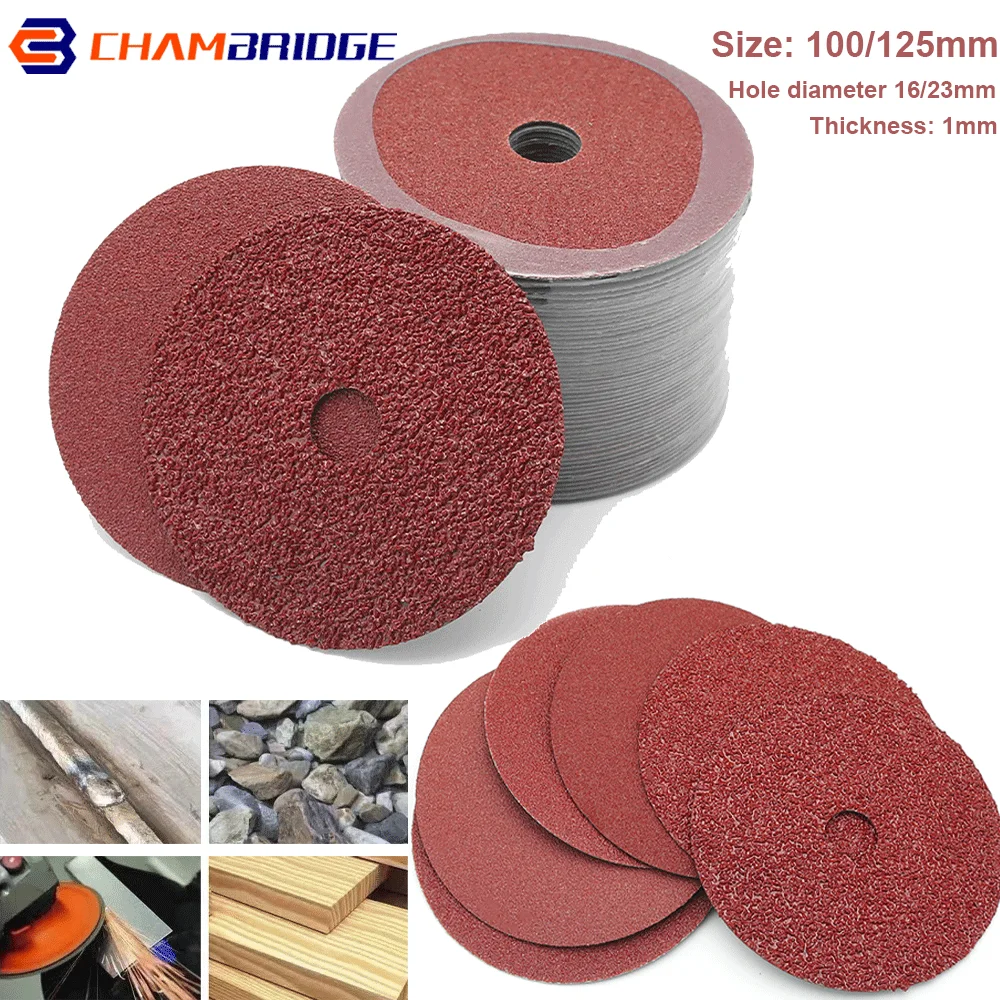 100/125mm Round Sandpaper Disk Abrasive Polish Pad for Angle Grinder ...