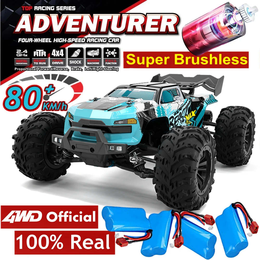 4WD RC Car 4x4 Off Road Drift Racing Cars 50 or 80KM/h Super Brushless High Speed Radio ...