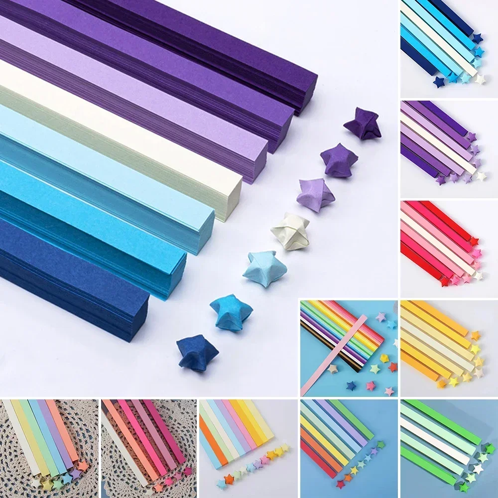 540-Sheet-Strips-Folding-Paper-Origami-Stars-Paper-Colorful-Double ...