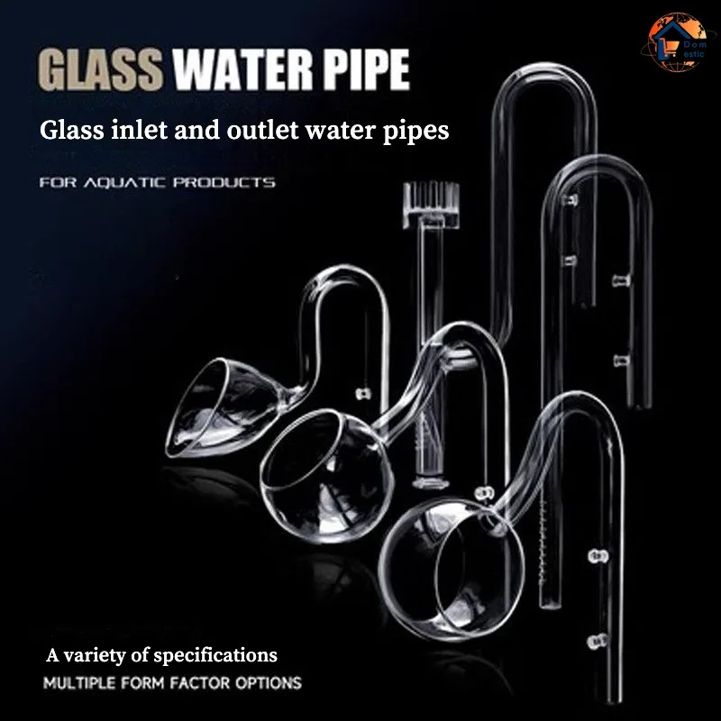 Aquarium ADA Style 13mm 17mm Glass Lily Pipe Inflow Outflow Tube The ...