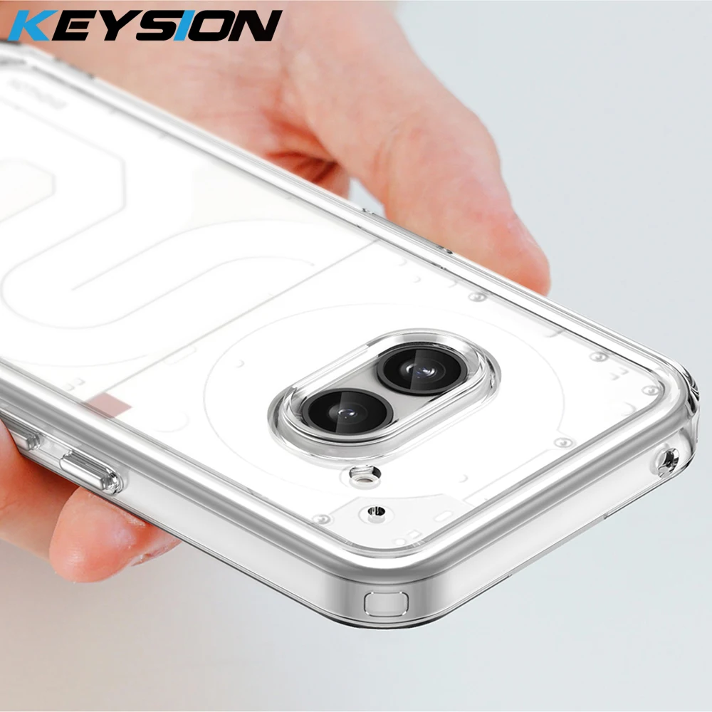 KEYSION-Transparent-Shockproof-Case-for-Nothing-Phone-2A-Soft-TPU ...