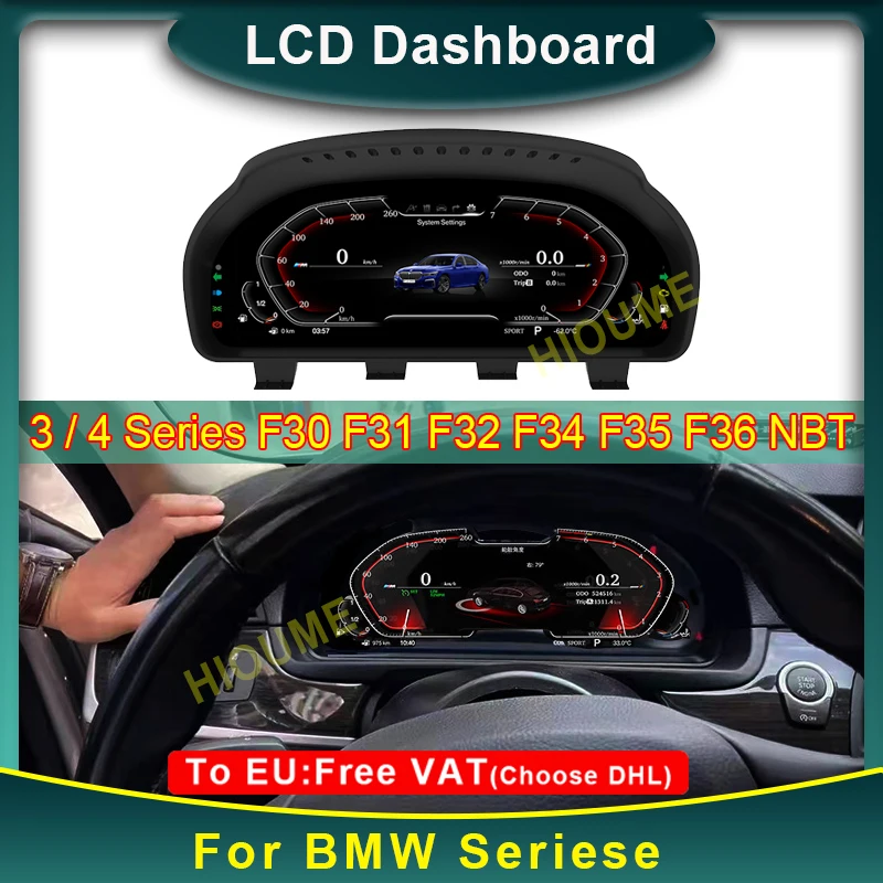 12-5-Car-Digital-Cluster-Instrument-LCD-Speedmeters-Dashboard-for-BMW-3 ...