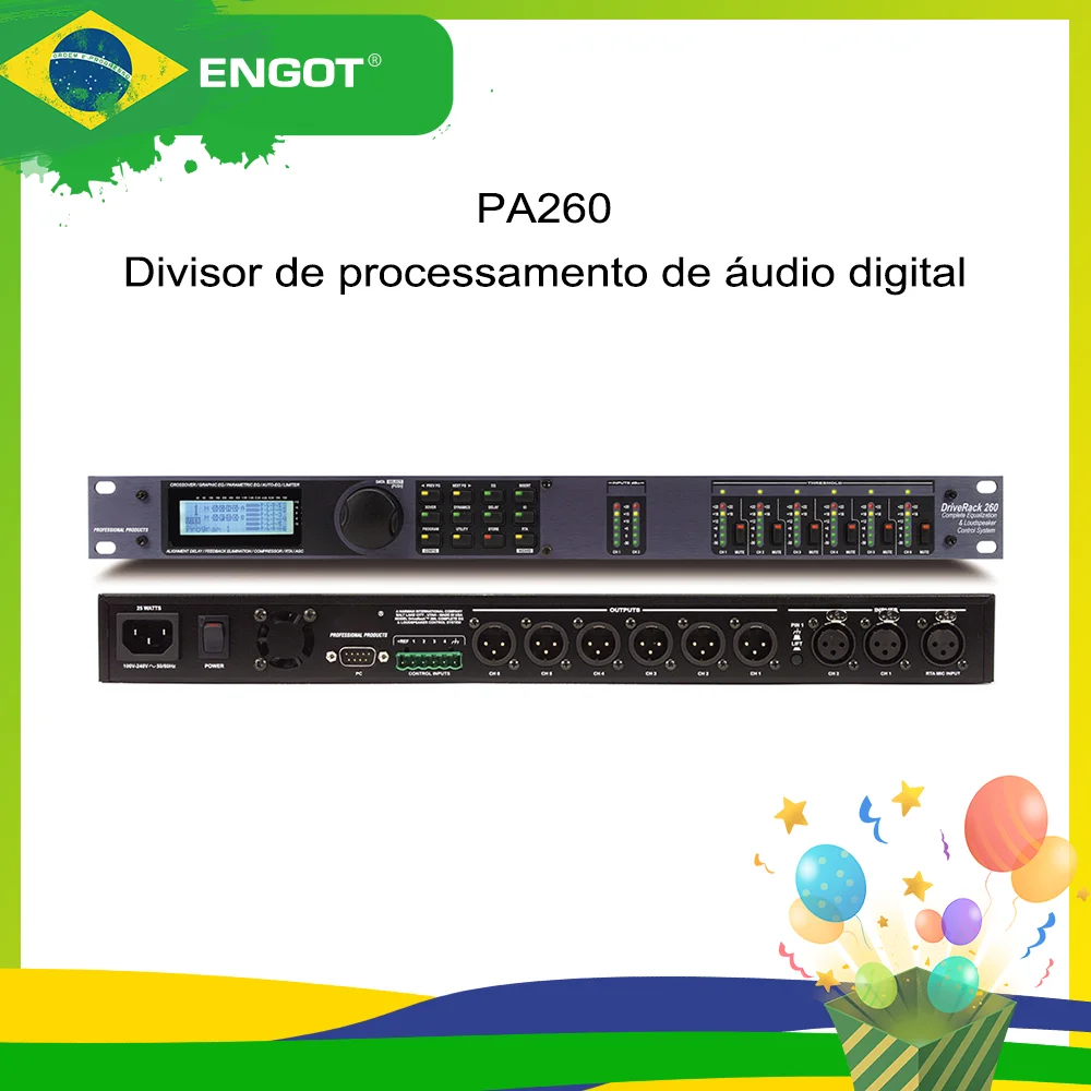 Driverack Digital DBX Processador De Áudio, Gerenciamento De ...