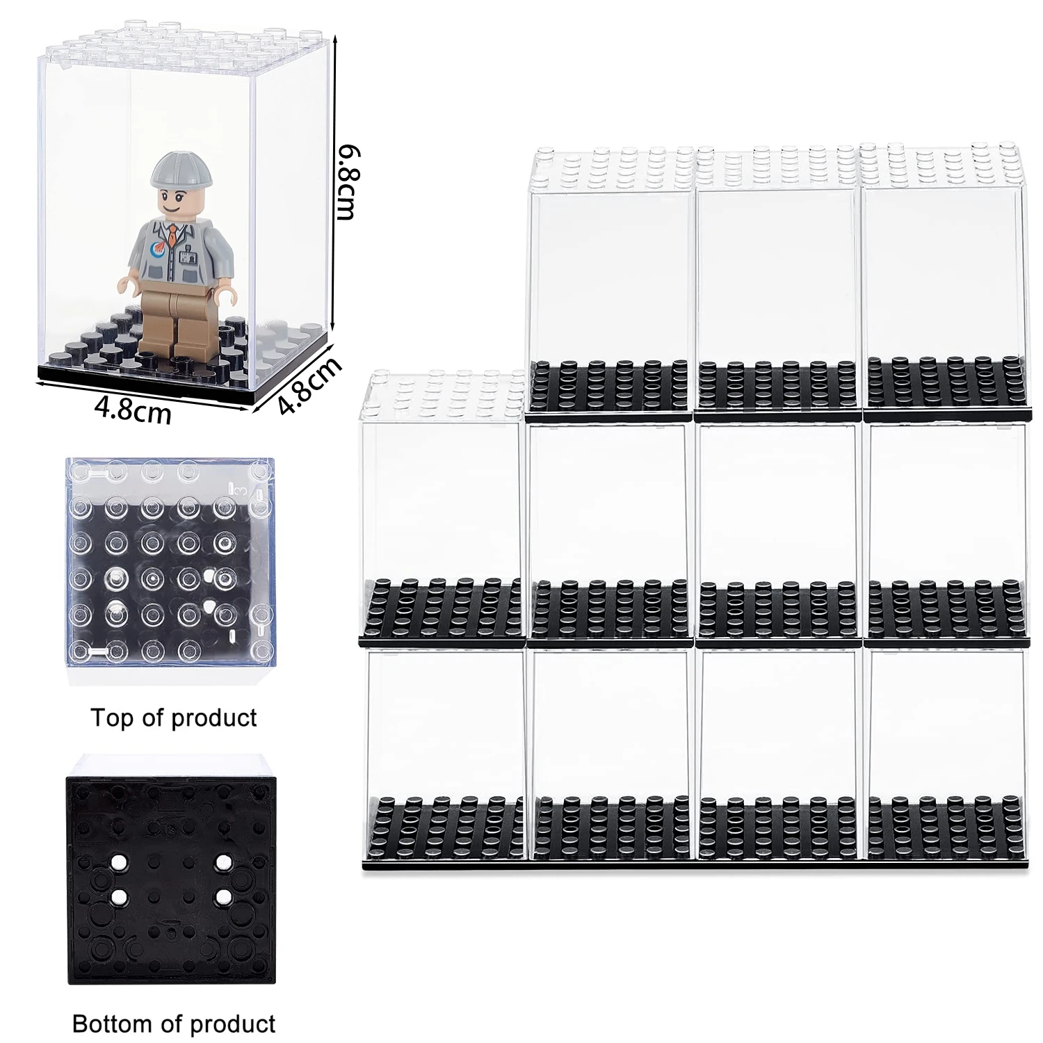 Small-Particle-Building-Block-Display-Box-For-Lego-Minifigures-Dust ...