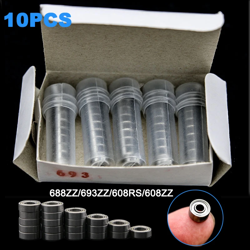 10PCS 688ZZ/693ZZ/608RS/608ZZ ABEC-5 1 Miniature Bearing Deep Groove ...