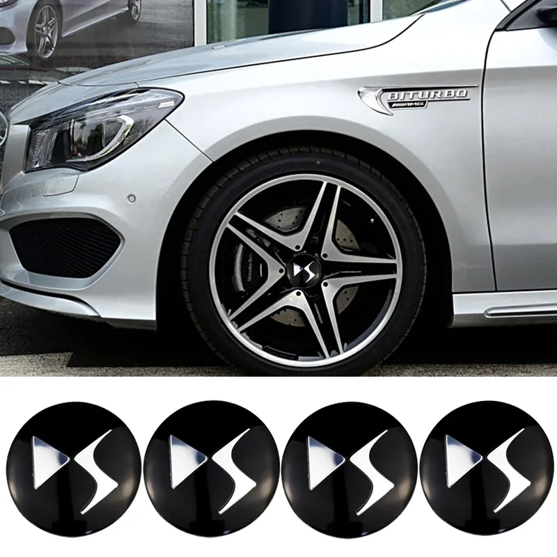 4pcs-56mm-DS-Logo-Car-Wheel-Hub-Caps-Center-Sticker-for-Citroen-C5 ...
