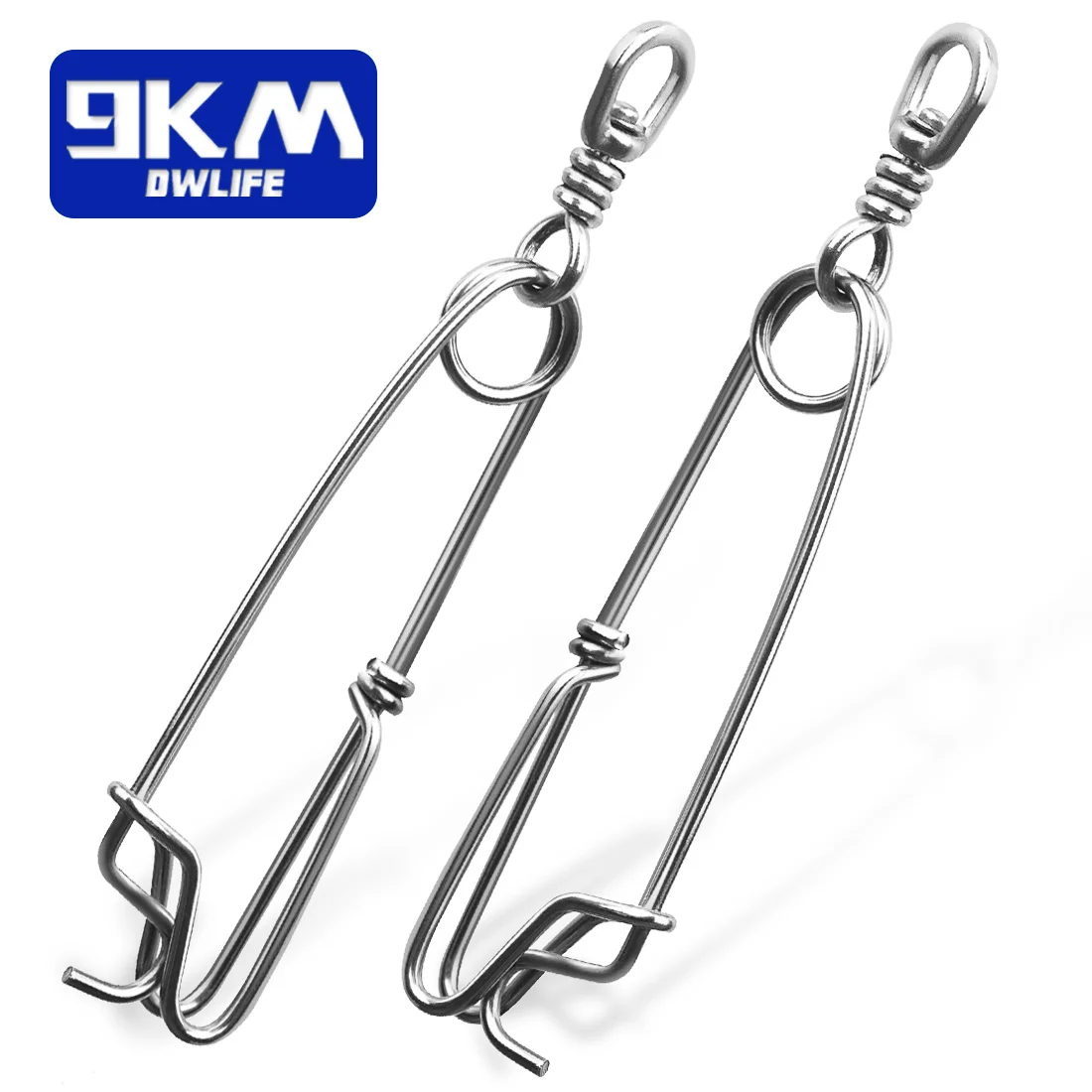 Long-Line-Snap-Clip-3Pcs-Stainless-Steel-Fishing-Swivels-Snap-Hanger ...