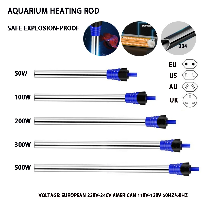 110V-220VFish-tank-heating-rod-50-100-200-300-500W-stainless-steel ...