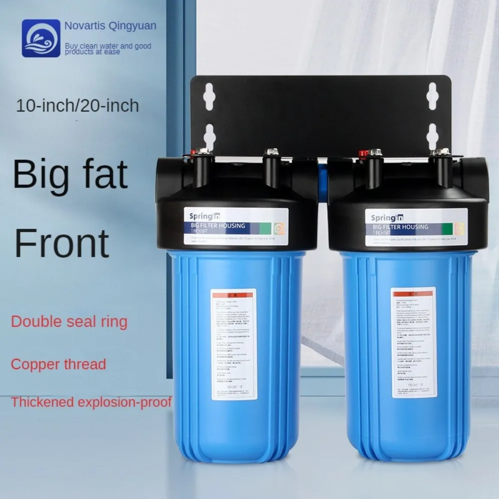 Whole House Water Filter System 2- stage Clear Home Water Pre ...