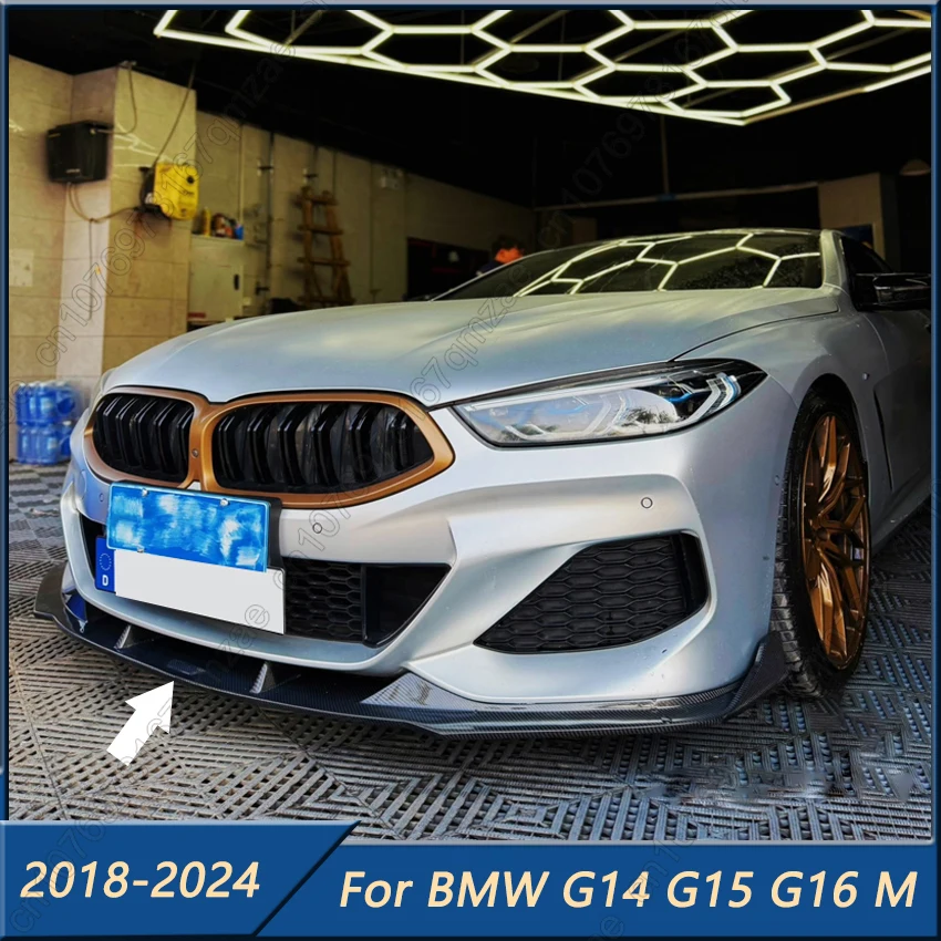 Front Bumper Lip Splitter Spoiler Gloss Black Body Kit Tuning For BMW 8 ...