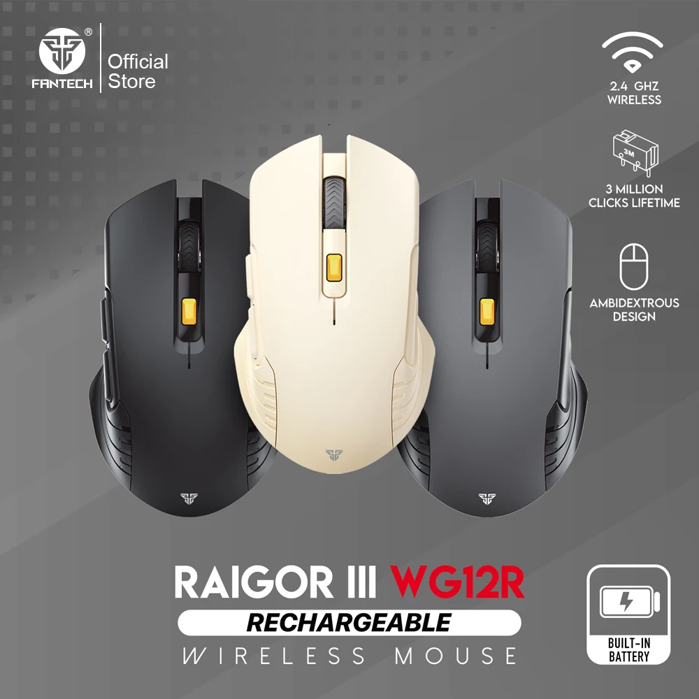 FANTECH-RAIGOR-III-WG12-WG12R-Wireless-Optical-Mouse-2000DPI-and-3 ...