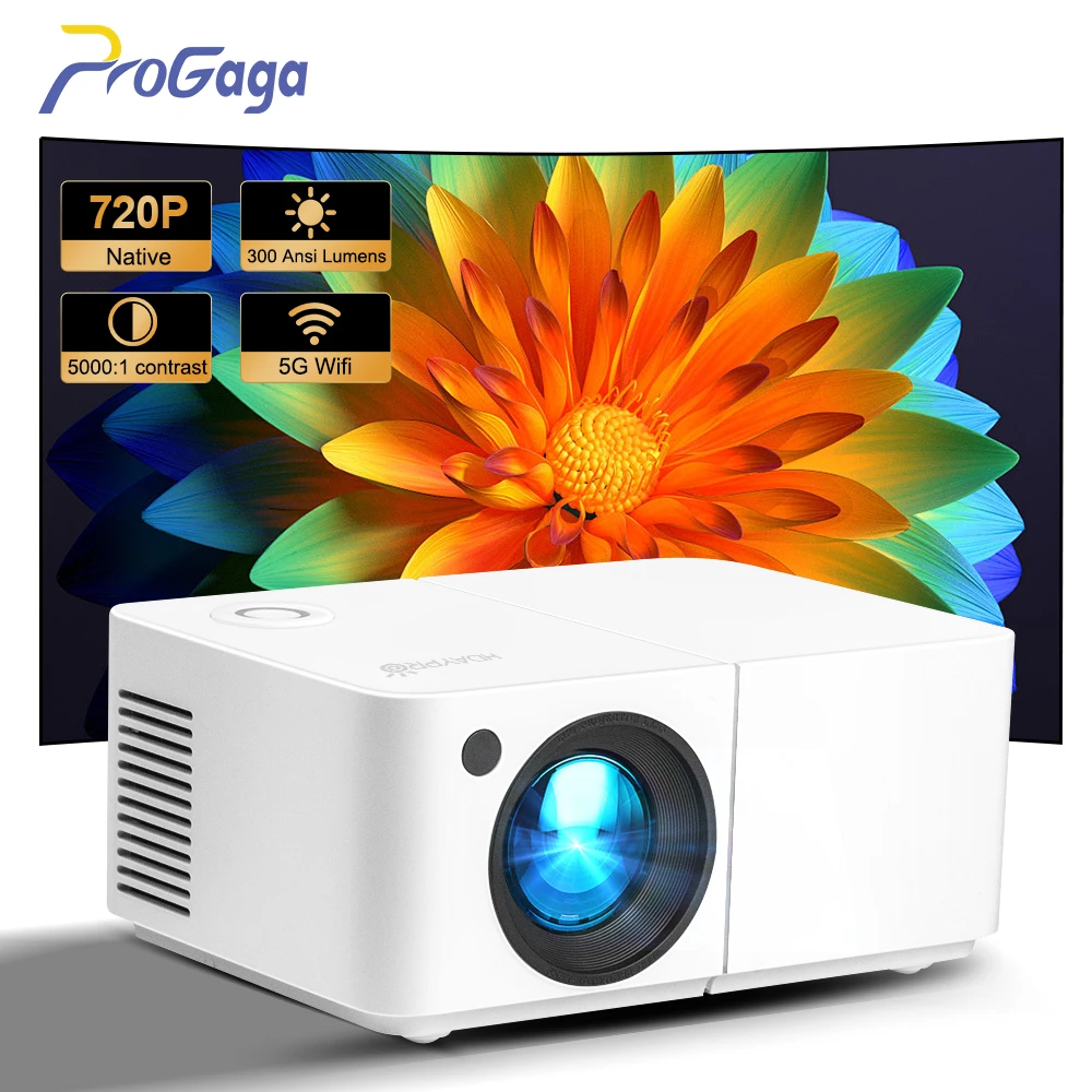 HD300-Mini-Portable-Projector-300-Ansi-9000-Lumens-E-Focus-Support-IOS ...