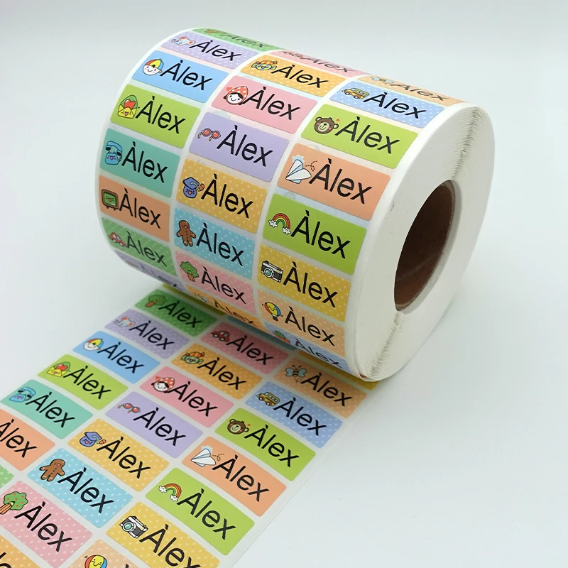 120pcs-Name-Sticker-Personalized-First-Name-Label-Custom-Waterproof ...