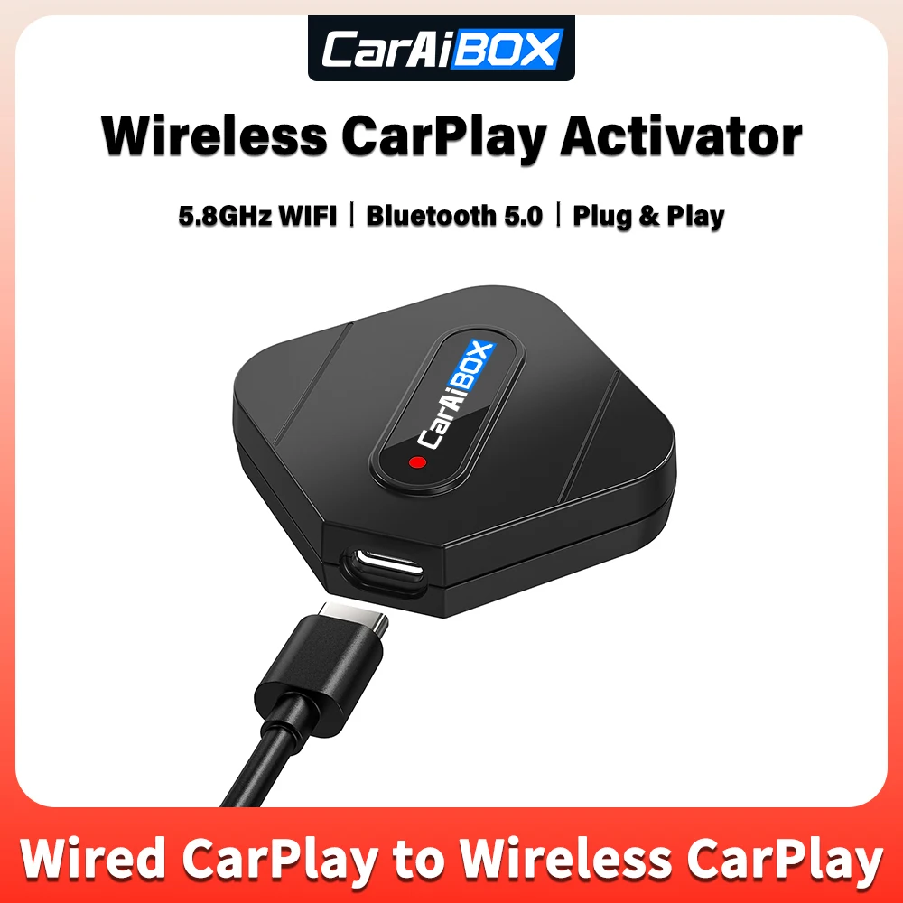 Carplay Ai Box Mini Wireless Adapter for Volvo VW Toyota Benz Audi ...