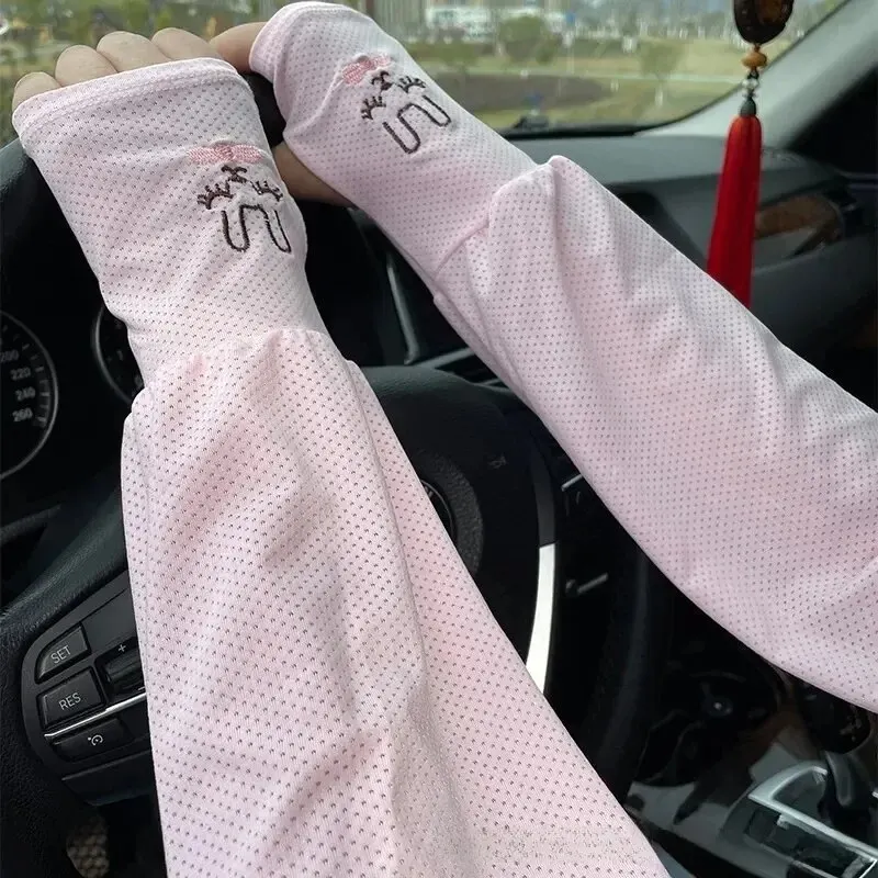 Summer-Loose-Rabbit-Sunscreen-Sleeve-Cover-Ice-Sleeve-Women-Hand-Uv ...