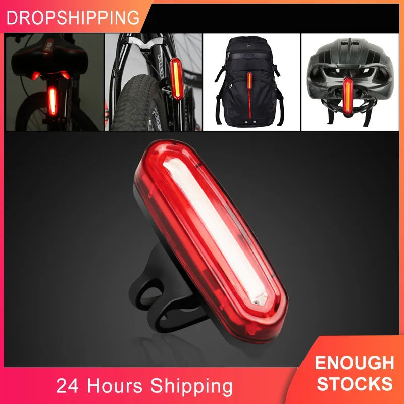 120lm Bicycle LED Taillight Rainproof USB Rechargeable Bicycle Safety ...