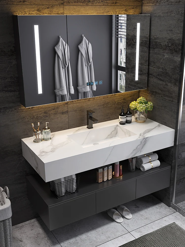 Stone-Slab-Integrated-Basin-Cabinet-High-end-Bathroom-For-Home-Use ...
