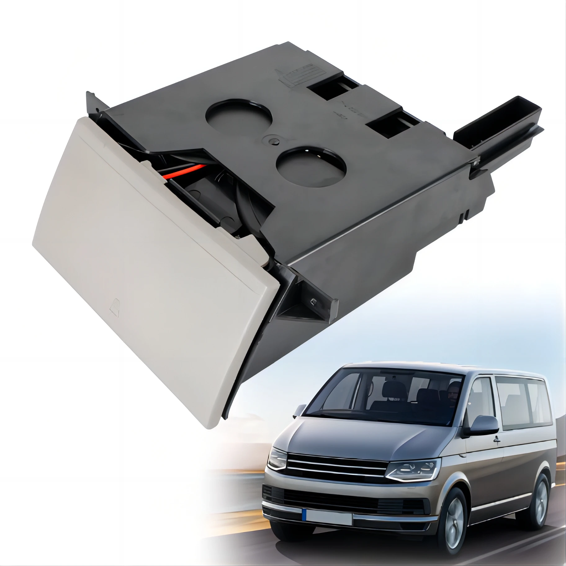 7H285860130T 7H285860171N New Center Console Cup Holder For Volkswagen T5