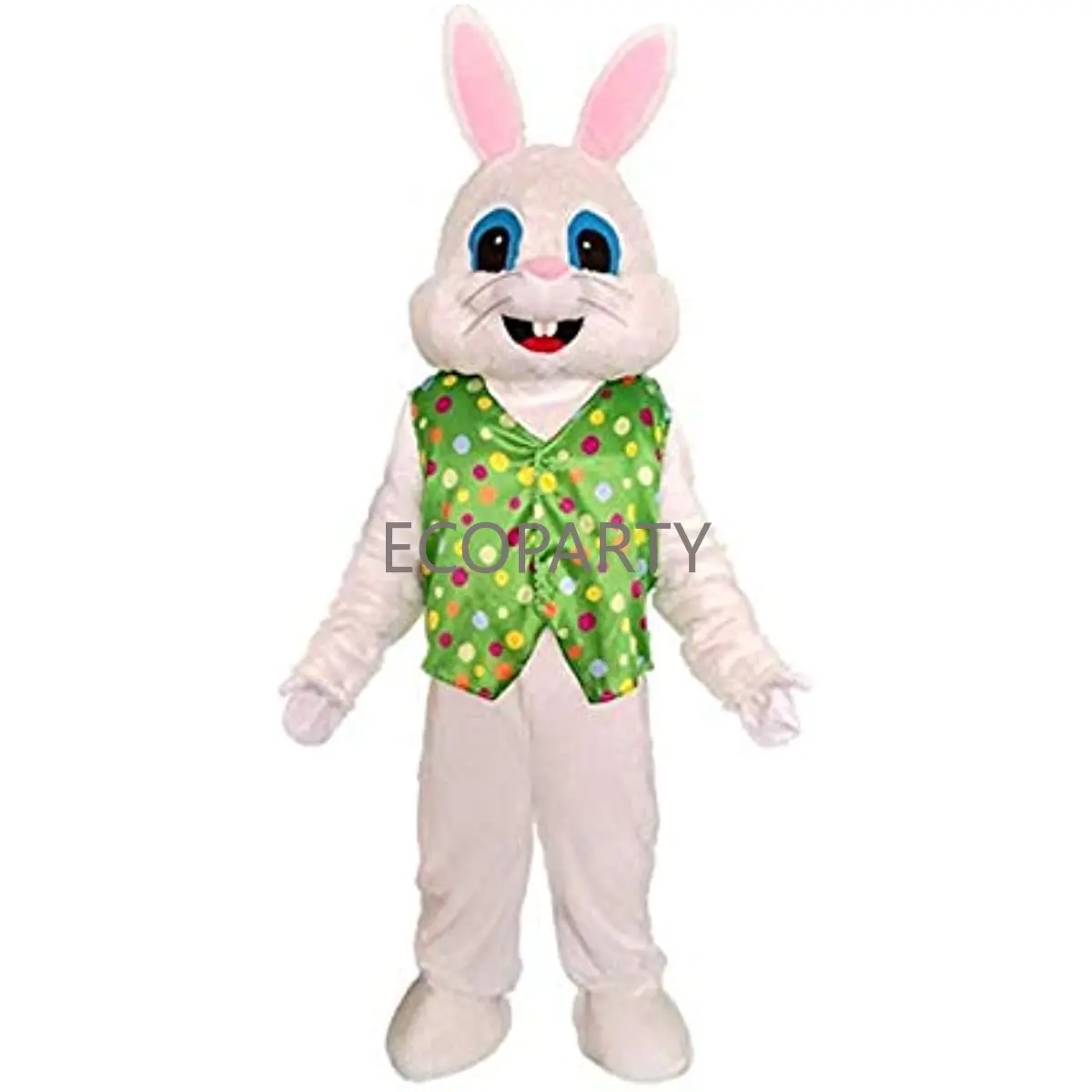 Easter Bunny Costume Rabbit Mascot Adult Size Halloween Party Dress ...