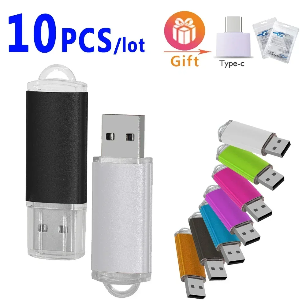 10pcs-lot-USB-Flash-Drives-128-gb-Metal-usb-flash-disk-pendrive-flash ...