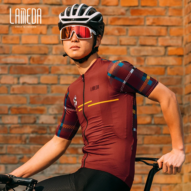 LAMEDA-2023-New-Summer-Men-s-Short-Sleeve-Cycling-Suit-Moisture-Absorbing-Quick-Drying-Mountain ...