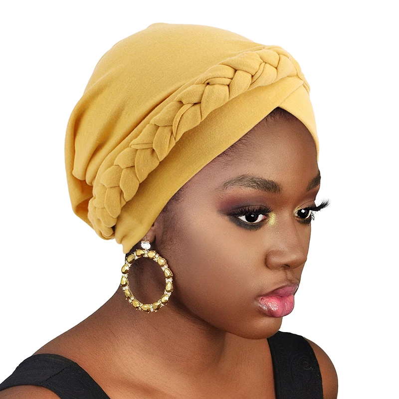Muslim-Braid-Turban-Cap-For-Women-Stretchy-Wrap-Cover-Cancer-Chemo ...
