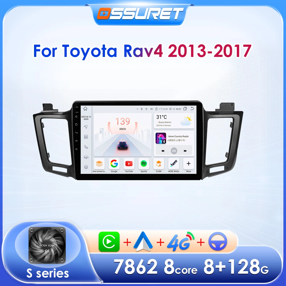 7862-Android-Auto-Radio-Multimedia-for-Toyota-RAV-4-RAV4-2013-2014-2015 ...