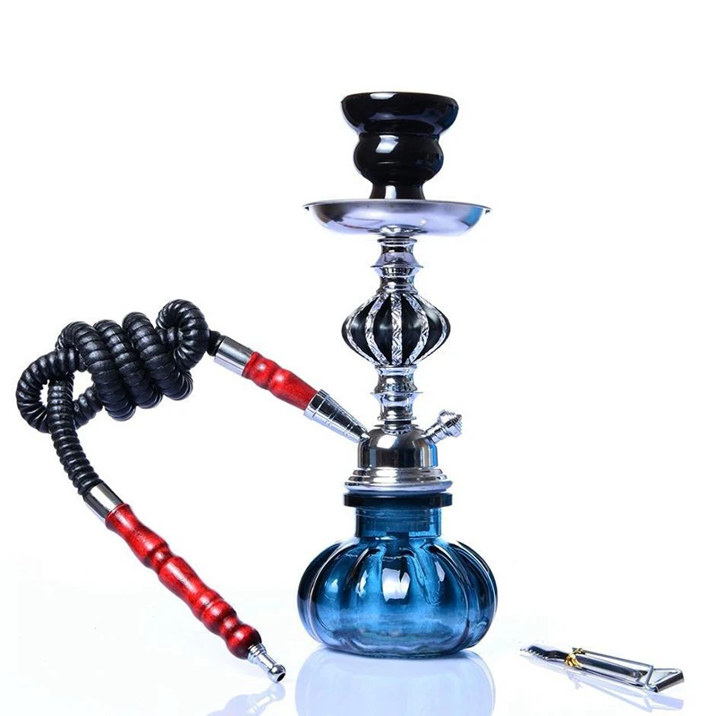 Travel-Arabian-Hookah-Set-Glass-Hookah-Shisha-Single-Hose-pipe-Ceramic ...