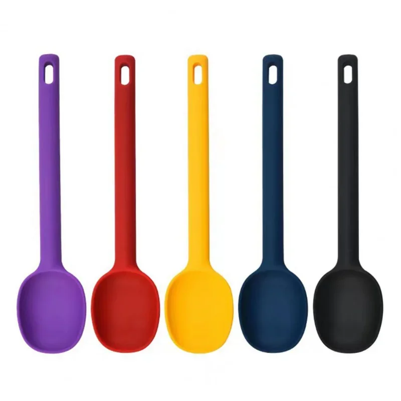 Silicone-Large-Stirring-Spoon-Salad-Spoon-Cooking-Seasoning-Spoon-Ice ...