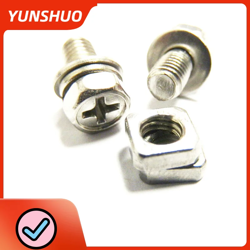 Stainless Steel Motorcycle Battery Terminal M6 x16 Bolt Square Nut ...