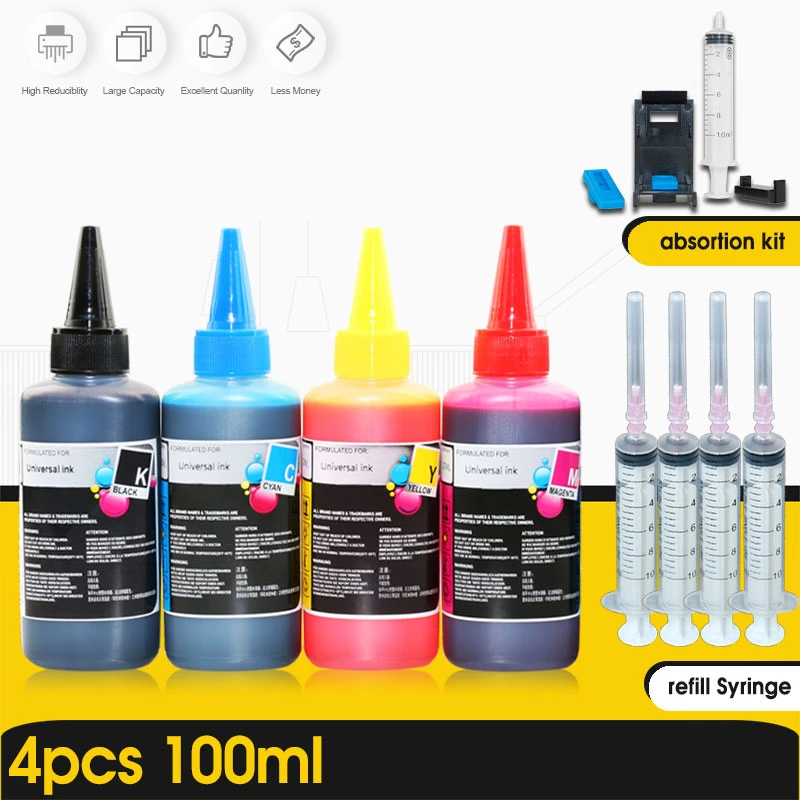 Alizeo Universal Refill Ink Kit For Epson For Canon For Hp For Brother ...