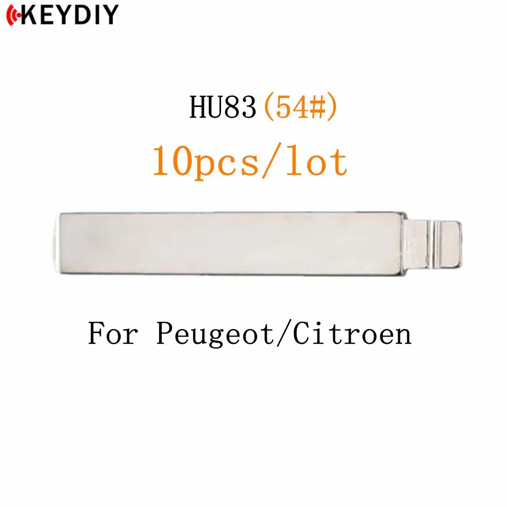 KEYDIY 10/50/100pcs/lot Metal Blank Uncut Flip KD/VVDI/JMD Remote Key ...
