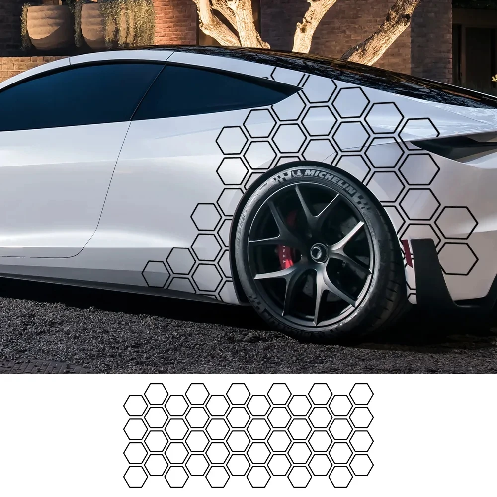 Cool-Honeycomb-Vinyl-Decal-For-Car-Body-Decor-Tunning-Car-Sticker ...