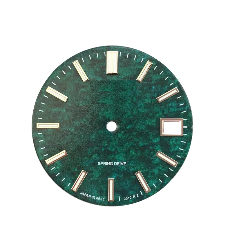 High-quality-NH35-grand-gs-dial-with-s-logo-green-dial-nh36-color-fit ...