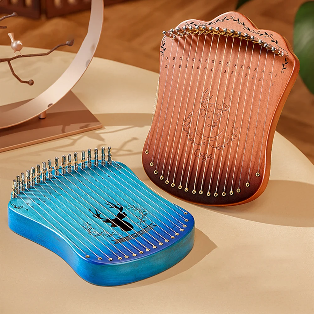 17 Tone Single Board Portable Harp Finger String Lyre| | - AliExpress