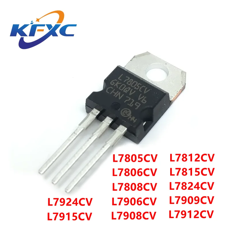 10PCS-L7805CV-TO220-L7805-PARA-220-L7806CV-L7808CV-L7809CV-L7812CV ...