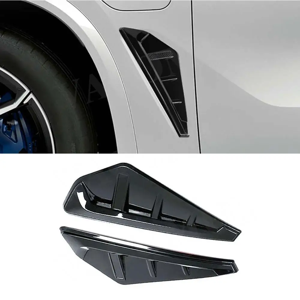 Carbon Fiber Front Bumper Side Covers Fenders Air Vents Trims for BMW ...