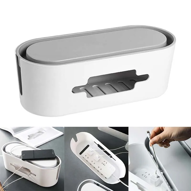 1Pc-Electronics-Cable-Storage-Box-Plug-Wire-Organizer-Anti-Dust-for ...