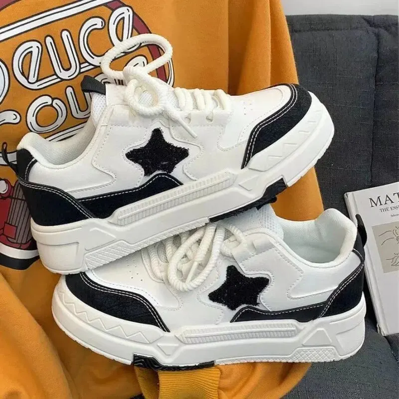 Women-s-Shoes-35-43-Wide-Fat-Feet-41-Black-White-Vulcanized-Shoes ...