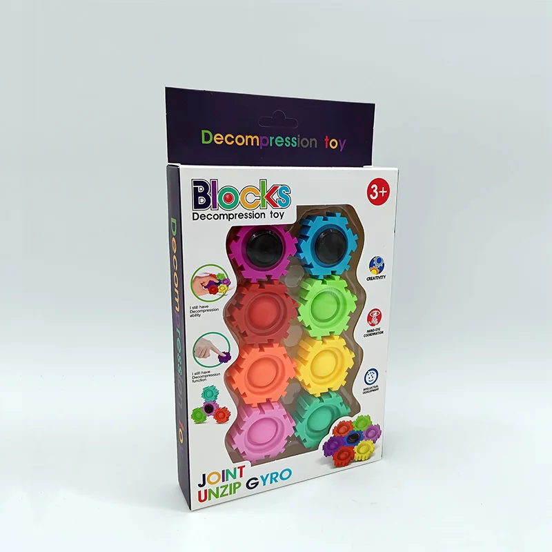 8Pcs-box-New-Design-Decompression-Toy-Autism-Game-Pops-Push-Bubble ...