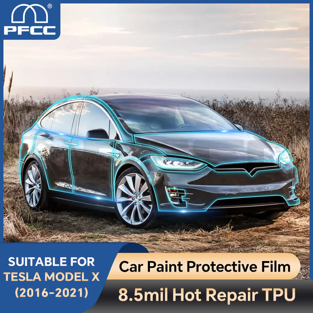 PFCC-PPF-Protection-Film-For-Tesla-Model-X-2016-2021-Pre-cut-TPU-Paint ...