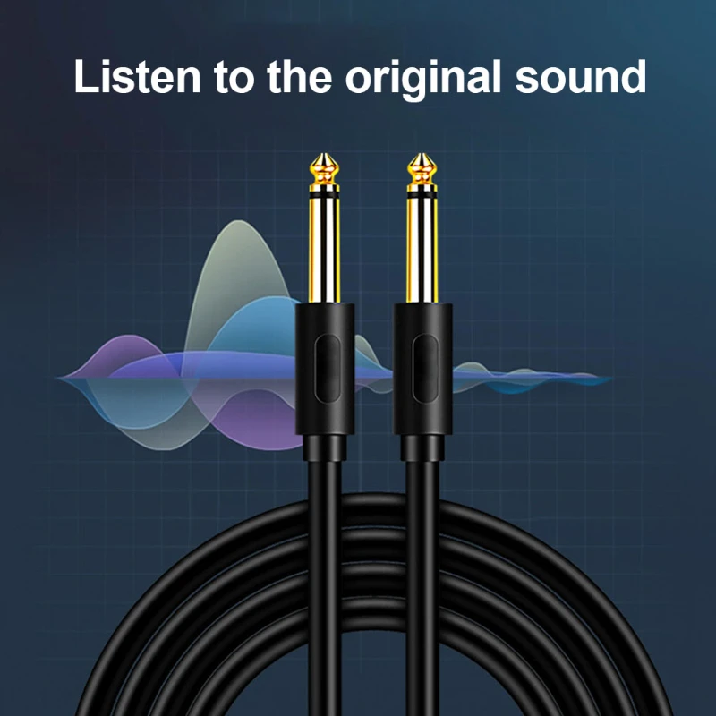 Instrument-Audio-Cable-For-Electric-Guitar-Mixer-Amplifier-6-35-mm-1-4 ...