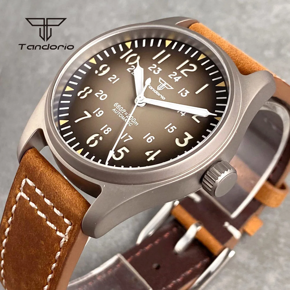 Tandorio-39mm-Titanium-Pilot-Light-Weight-Gradient-Color-Diver-Men-s ...