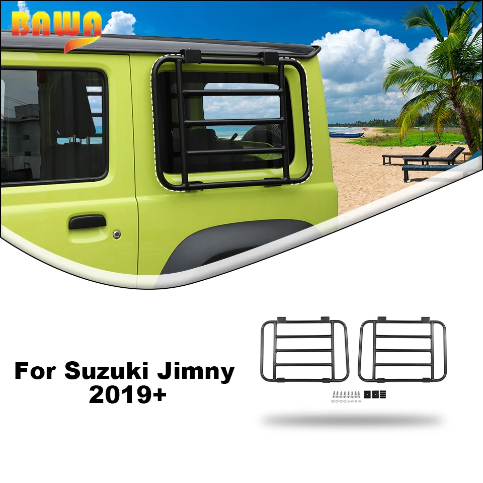 BAWA-Aluminum-Alloy-Rear-Window-Glass-Armor-Protection-Frame-For-Suzuki ...