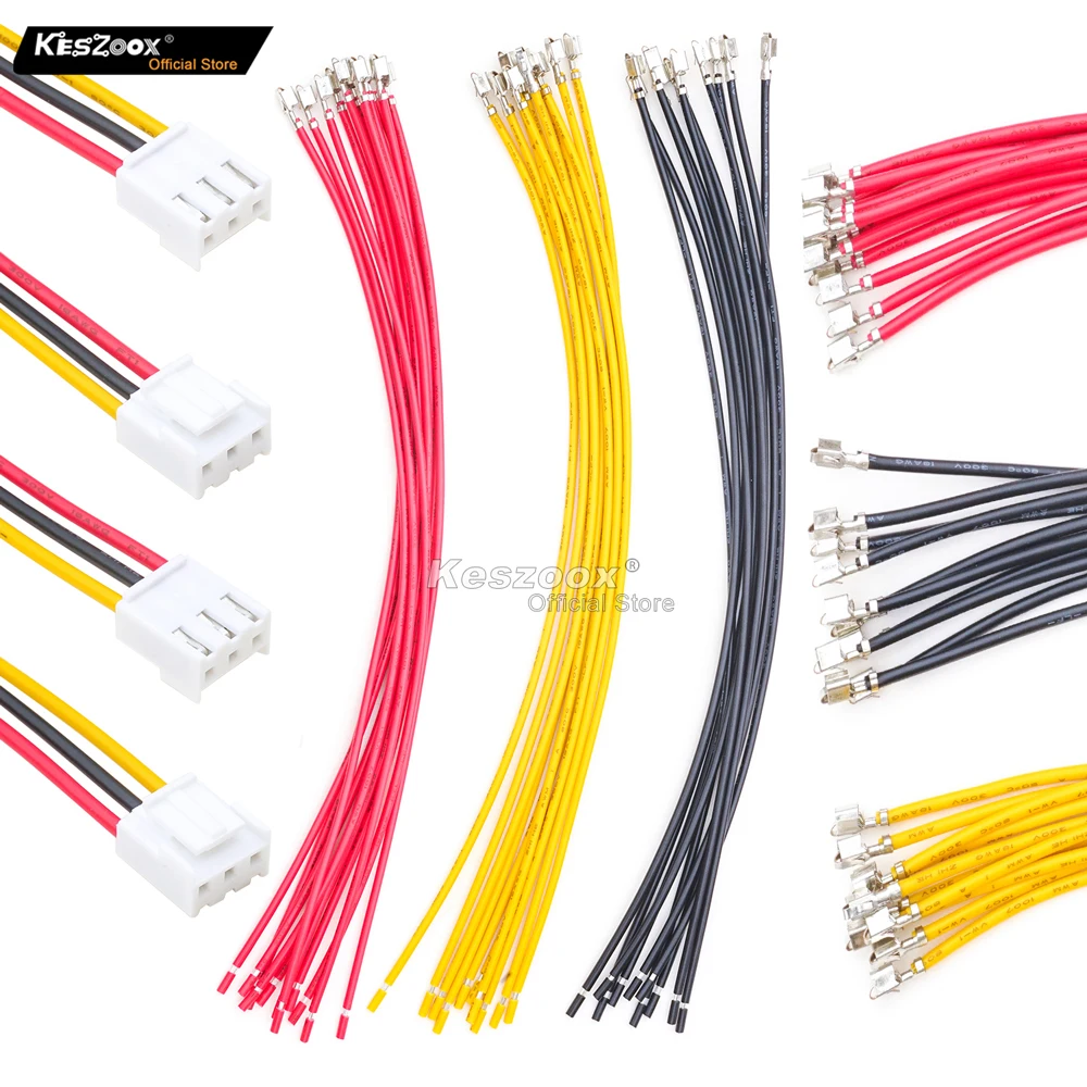Keszoox-Jst-VH-3-96MM-3-Pin-Connector-Socket-Kit-Total-4-Sets-with-12Pcs-210MM.jpg