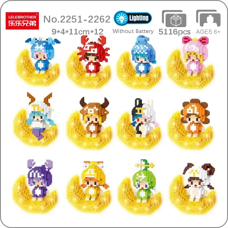 LELE-Zodiac-Constellation-Aries-Gemini-Leo-Virgo-Pet-Animal-Doll-Moon ...