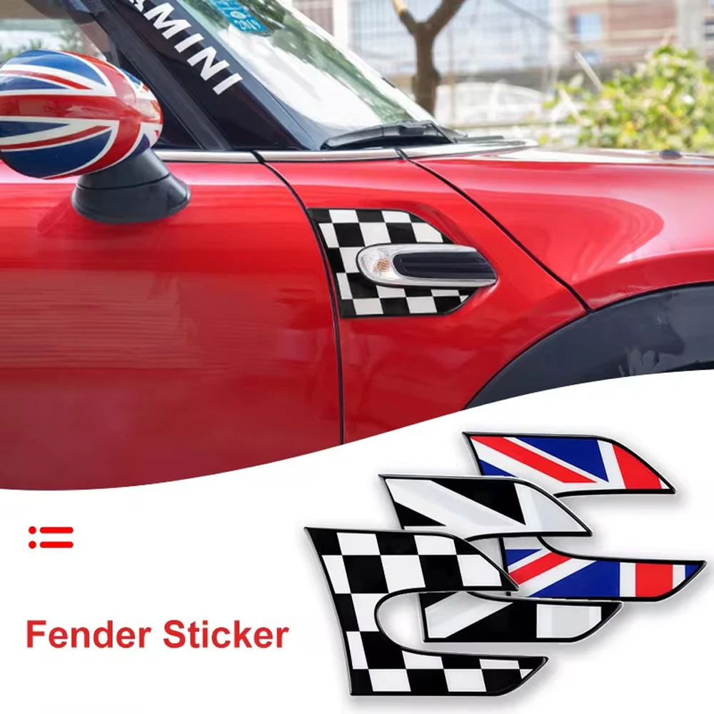 2Pcs-Car-Side-Plate-Wing-Fender-3D-Crystal-Epoxy-Stickers-Decal-Auto ...