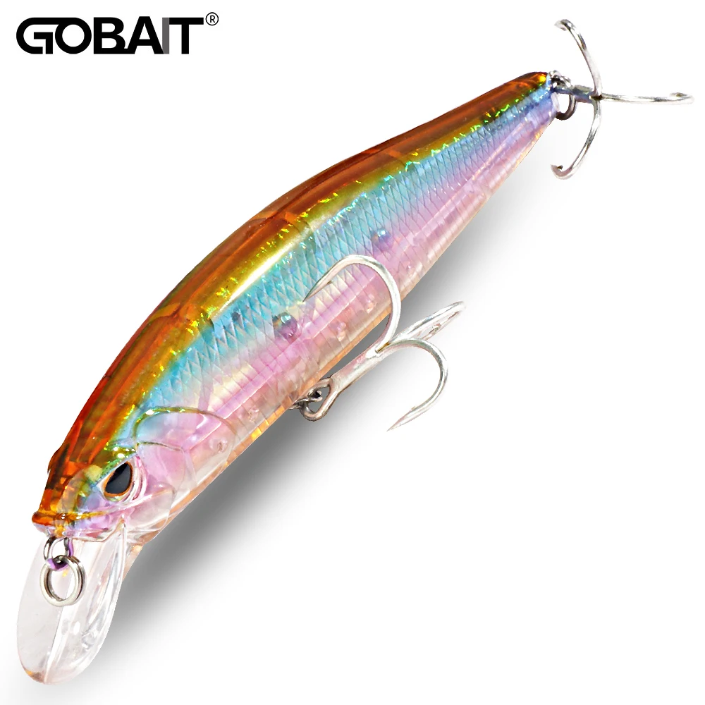 Sinking Minnow 19g Floating Jerkbait 15g Fishing Lure HardBait Treble ...