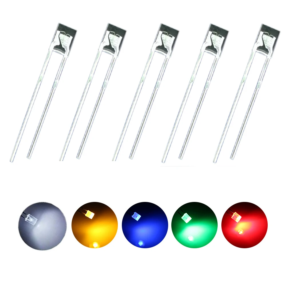 100PCS-2x3x4-LED-Diode-Lights-234-Transparent-Super-Bright-LED-Lighting ...