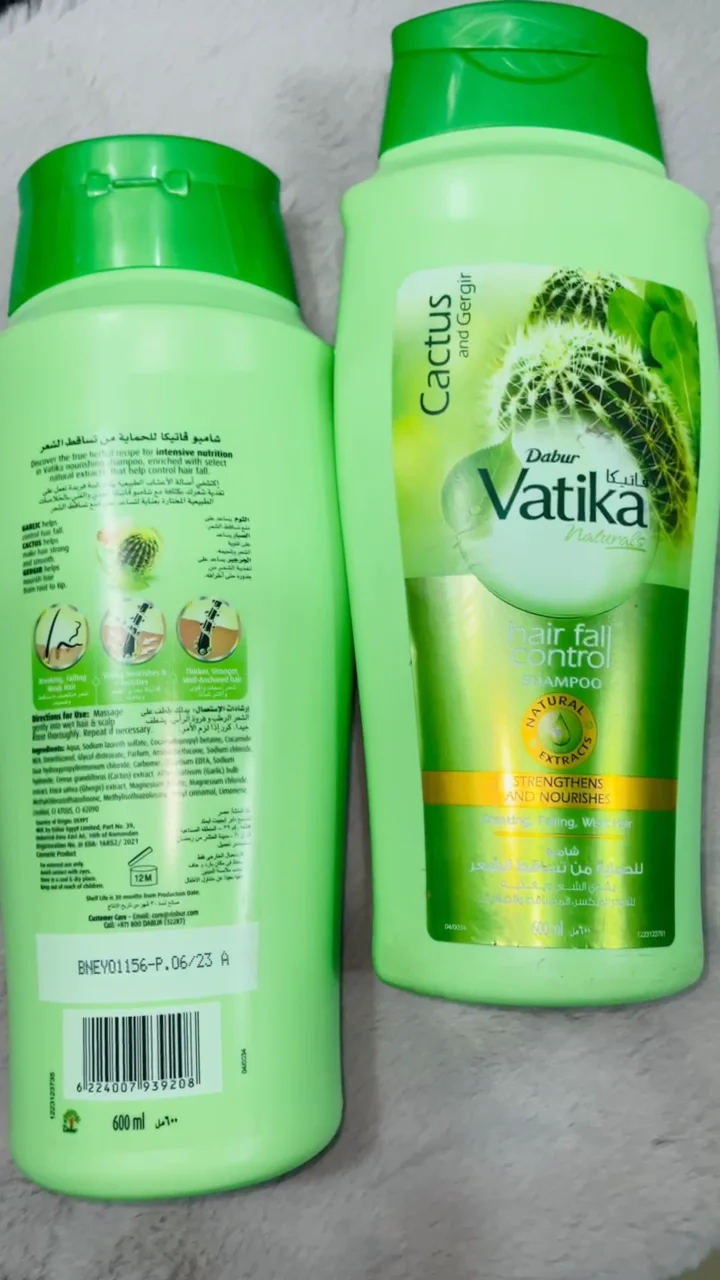 Vatika Naturals Cactus & Gergir Hair Fall Controll 600ml | Daraz.com.bd